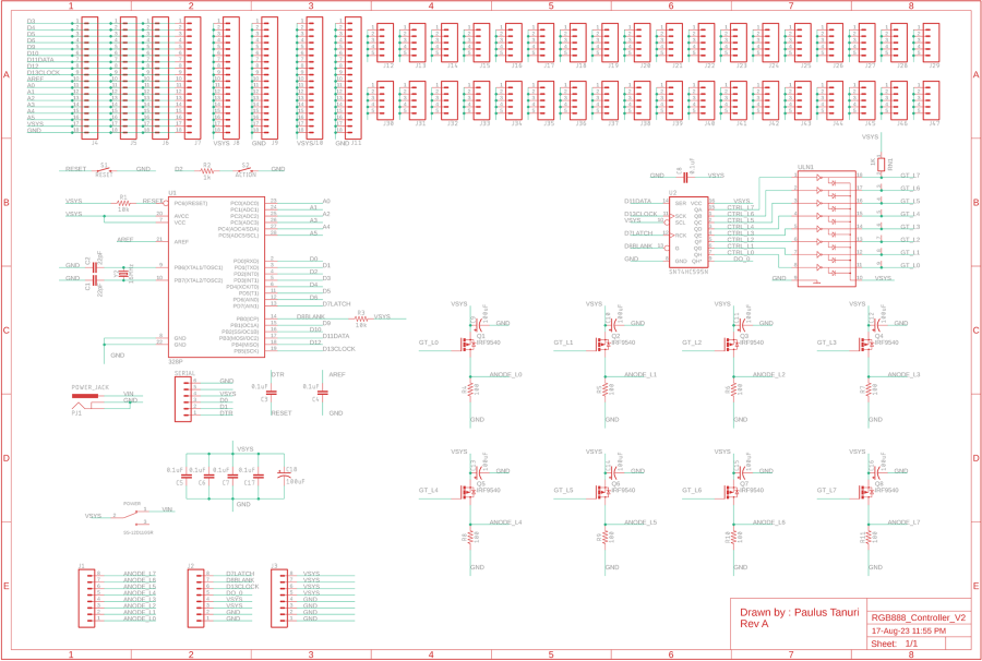 LED Cube RGB 8x8x8 - Palta Circuits Wiki